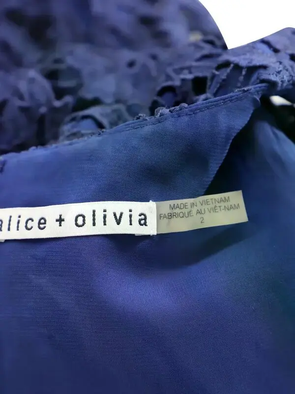 Alice + Olivia Laced Mini Dress