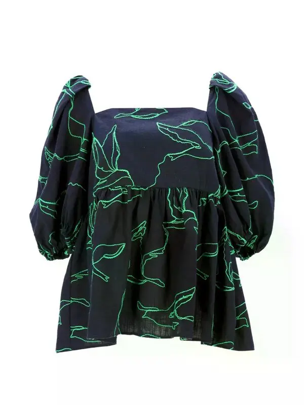 Stine Goya Bird-embroidered Top