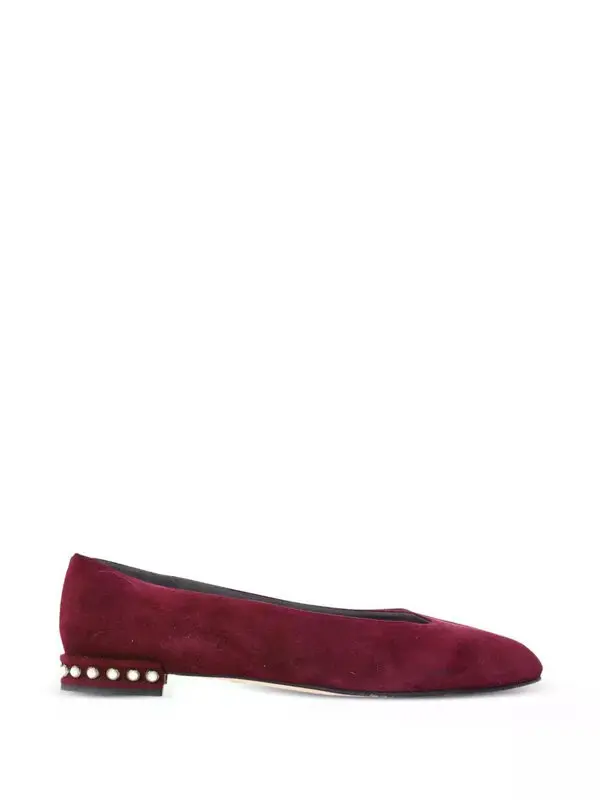 STUART WEITZMAN Pear-embellishment Ballet Flats