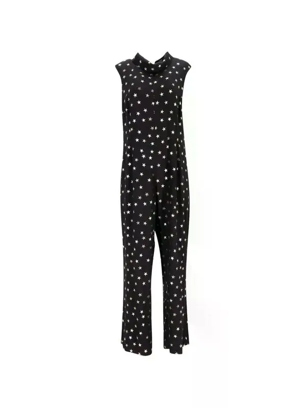 Rixo Star-print Sleeveless Jumpsuit - Black