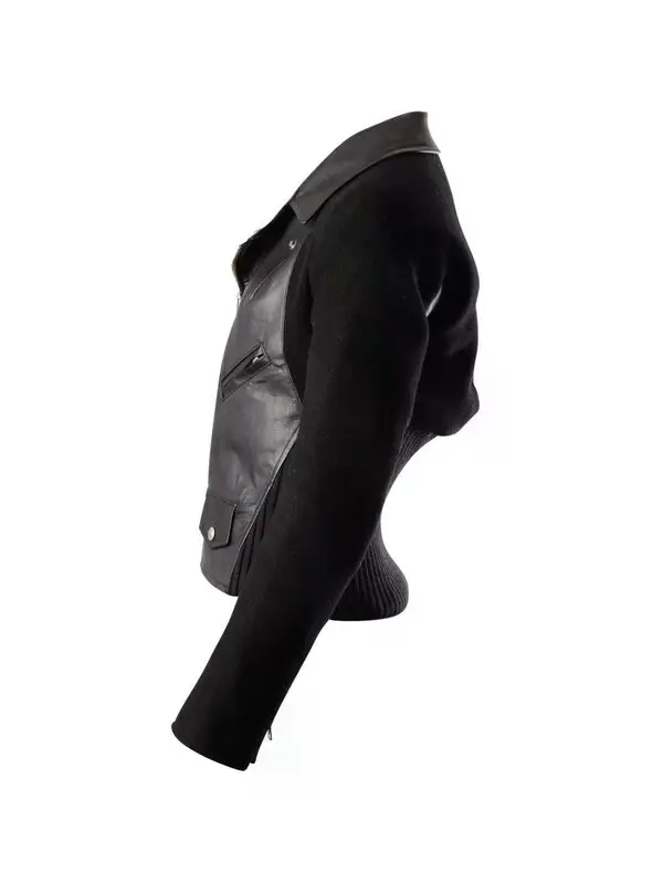 Junya Watanabe Synthetic Leather And Wool Jacket