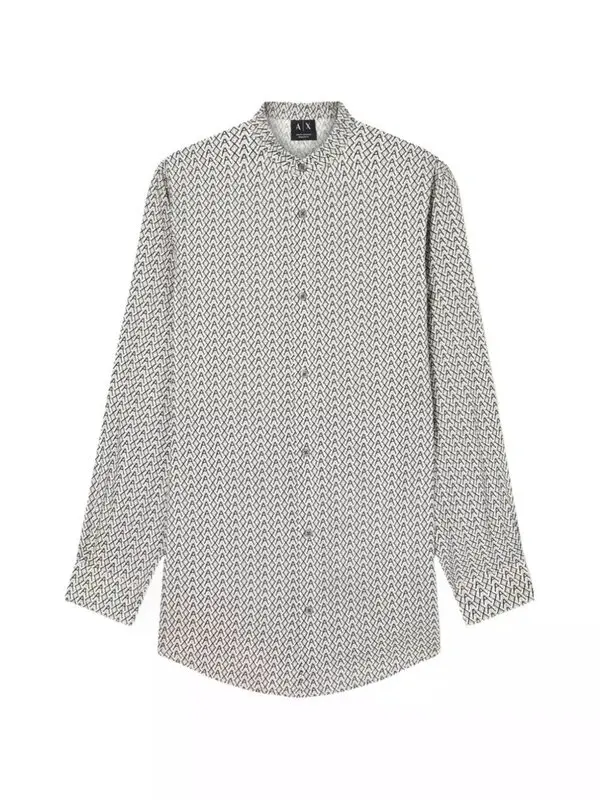 Armani Exchange Patterned Shirt - White