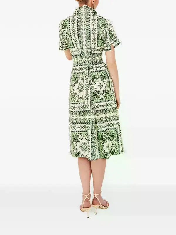 Cara Cara Malena Short-sleeve Midi Dress - Neutrals