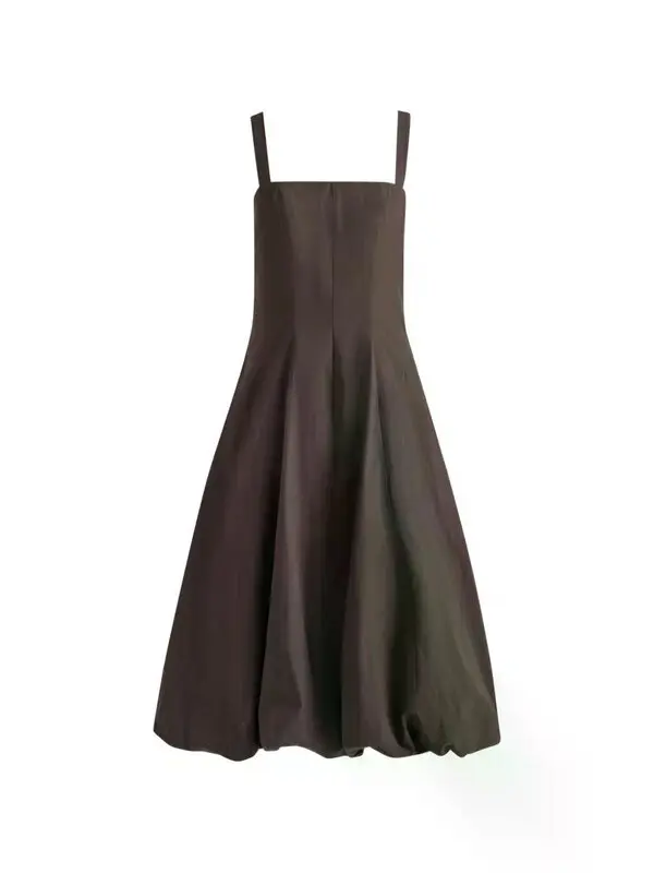 Proenza Schouler White Label Ella Square-neck Dress - Brown