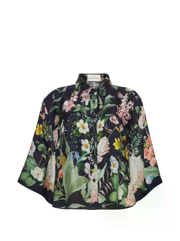 Cara Cara Calvia Floral-print Shirt - Blue