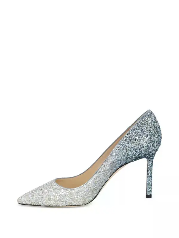 JIMMY CHOO Romy Glitter Pumps - Blue
