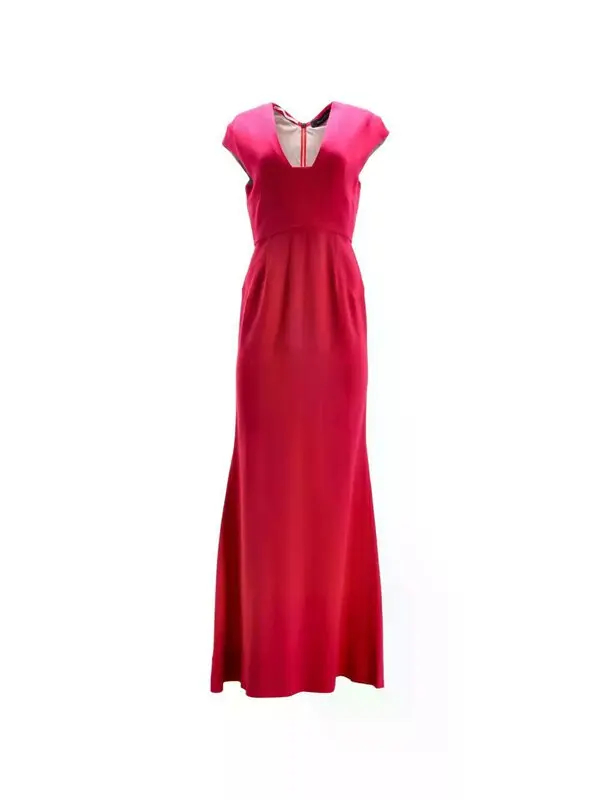 Roland Mouret Square-neck Cut-out Evening Dress - Pink