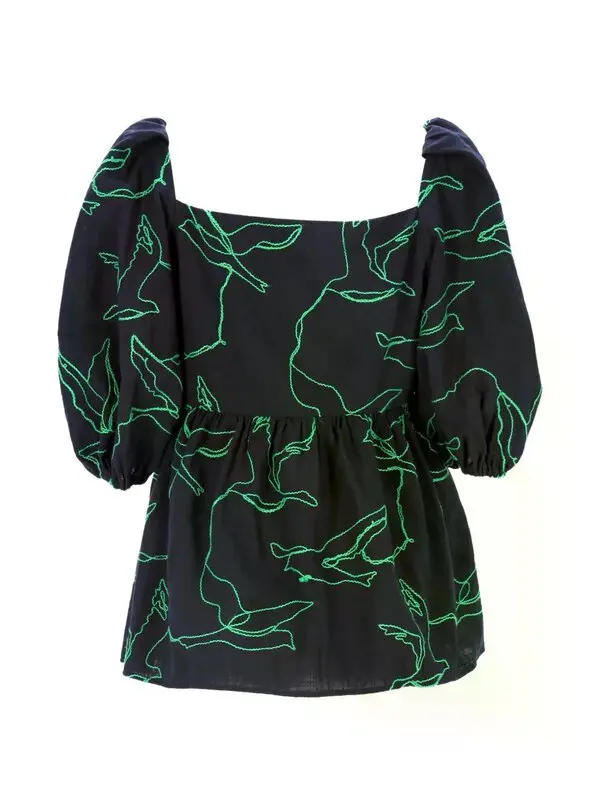 Stine Goya Bird-embroidered Top