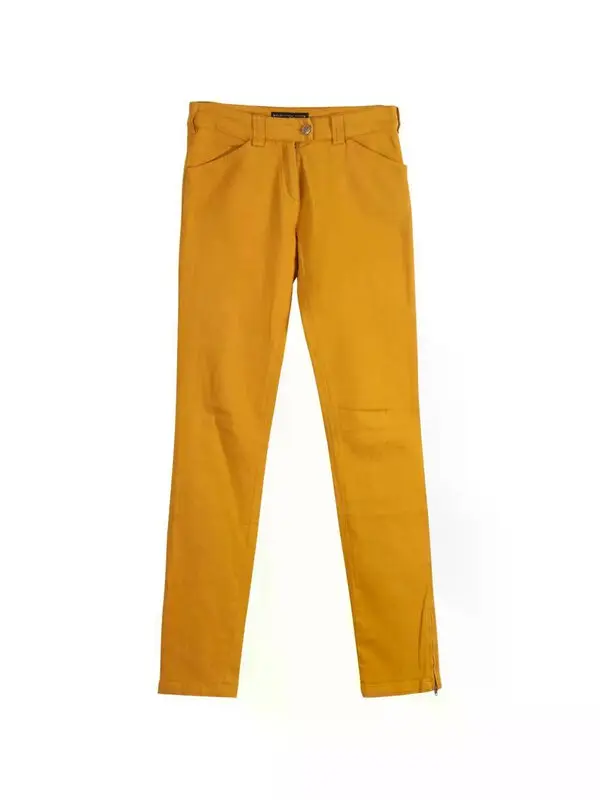 Balenciaga Cotton Denim Trousers - Yellow