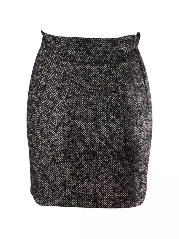 Dsquared2 Herringbone Pencil Mini Skirt
