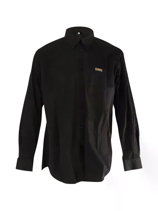 Balenciaga Button-down Long-sleeve Shirt - Black