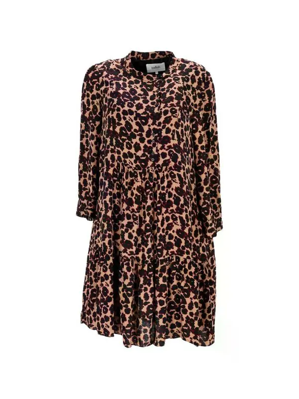Ba&sh Animal-print Button-fastening Mini Dress
