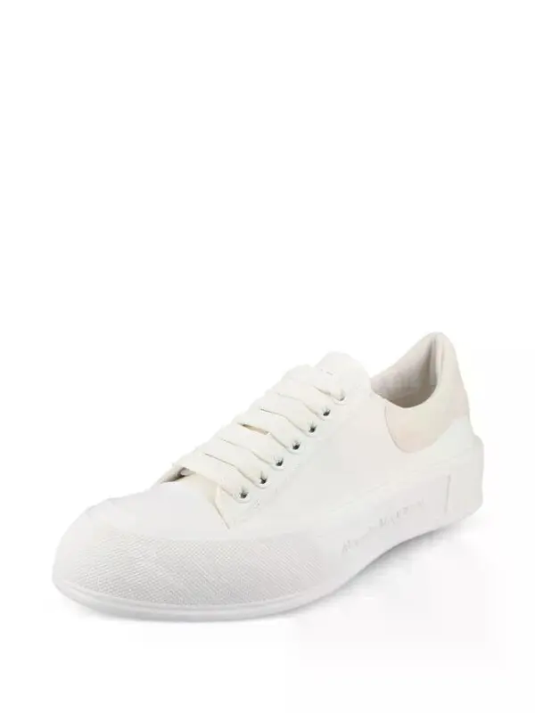 Alexander McQueen Canvas Rubber Sole Sneakers