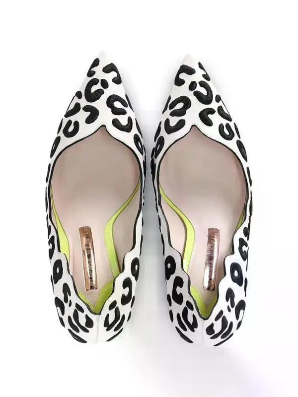 SOPHIA WEBSTER Leather Pointed Toe Heeled Pumps