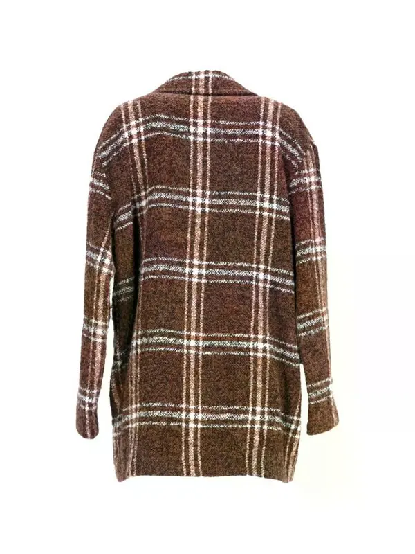 Pinko Double-breasted Checked Coat