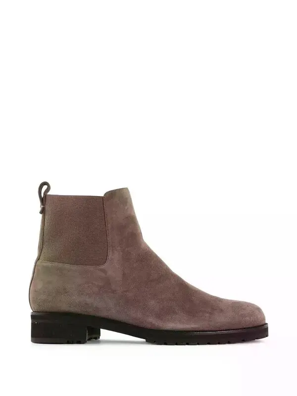 Loro Piana Suede Chelsea Boots - Brown
