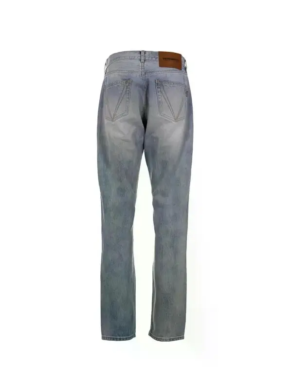 Vetements Faded Straight-leg Jeans - Blue