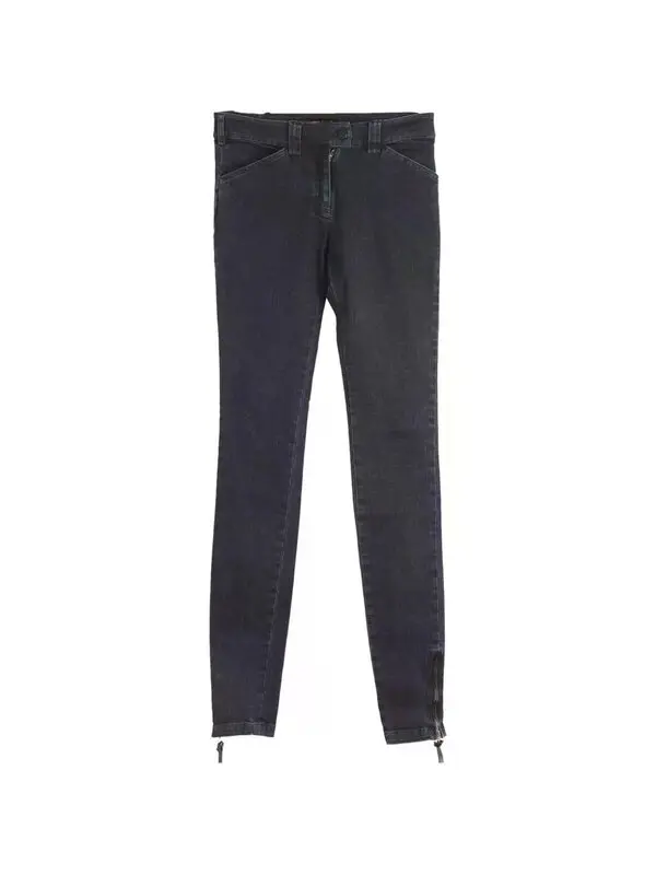 Balenciaga Zip-hem Pockets Jeans - Blue