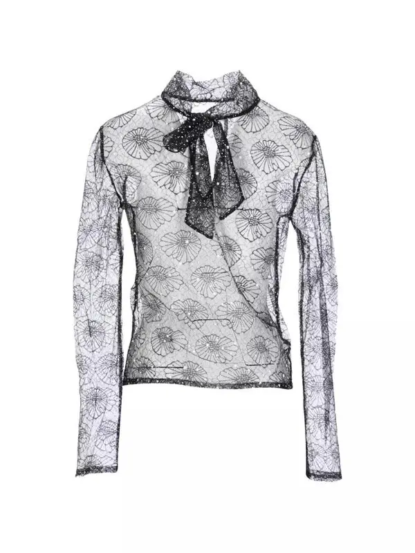 MSGM Crystal-embellishment Top