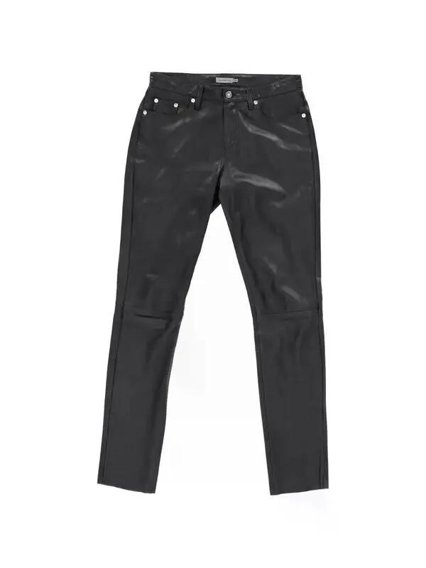 Calvin Klein Leather Trousers - Black