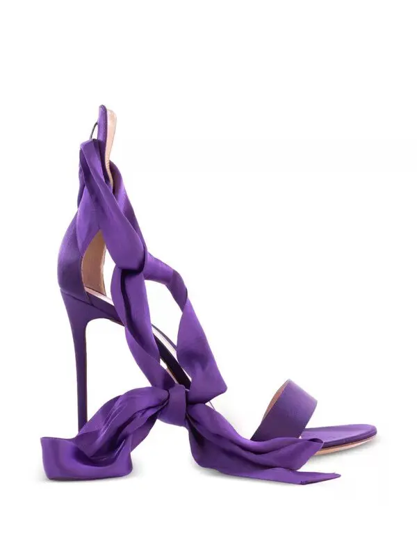 GIANVITO ROSSI Gala Ankle-wrap Sandals - Purple