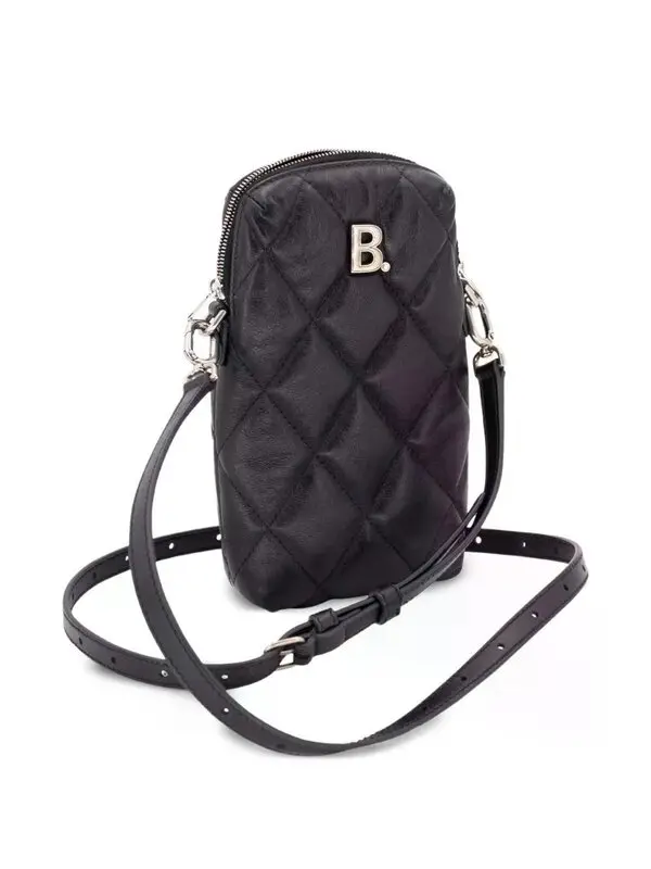 Balenciaga Quilted Leather Clutch Bag - Black