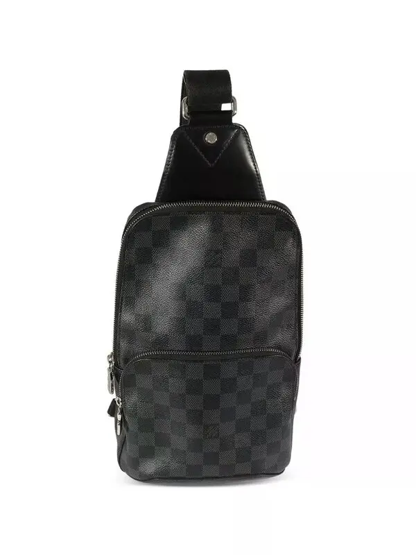 LOUIS VUITTON 2020 Avenue Damier Graphite Sling Bag - Black