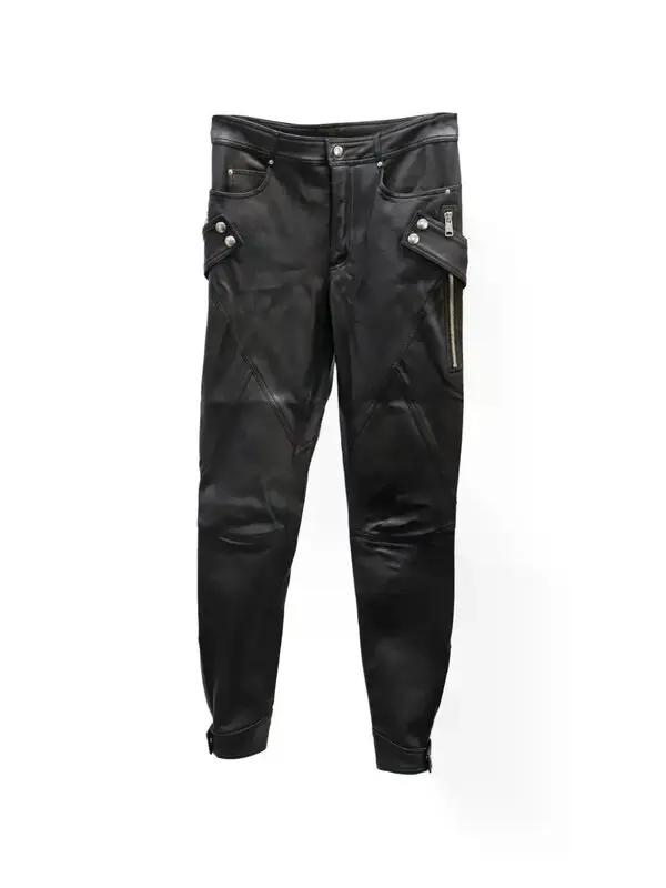 Alexander McQueen Leather Trousers - Black
