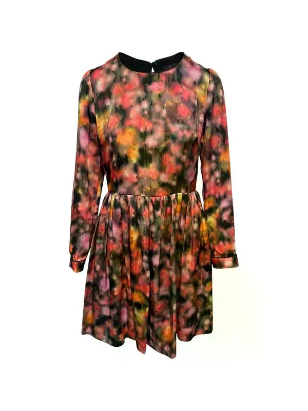 Mulberry Long-sleeve Mini Dress