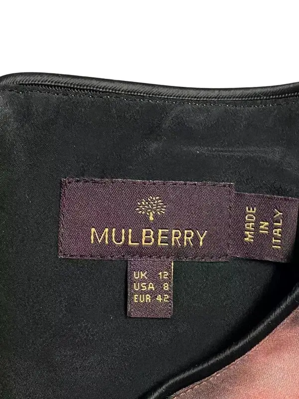 Mulberry Long-sleeve Mini Dress