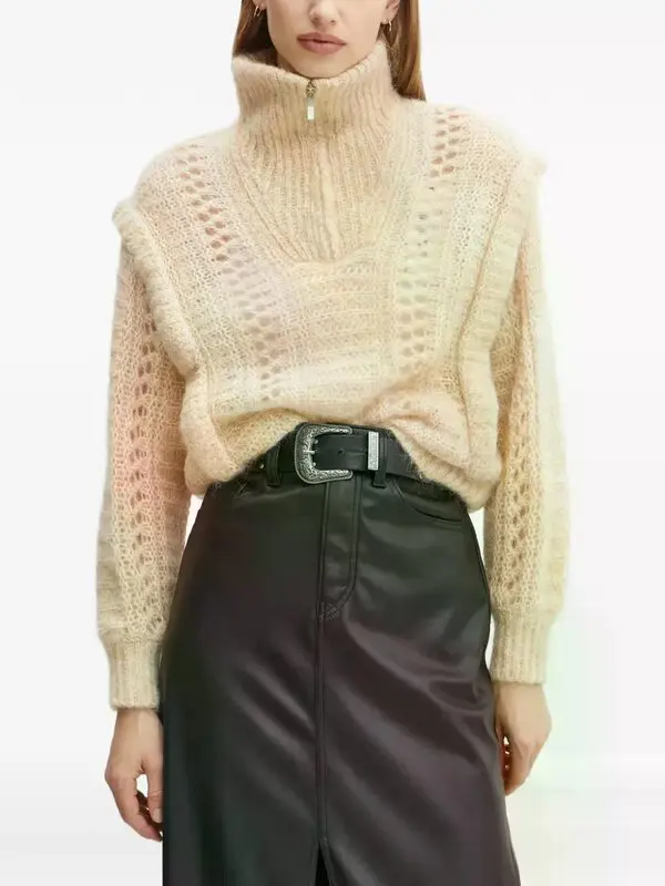 Ba&sh Open-knit Sweater - Neutrals