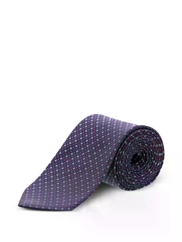 BOSS Dot-pattern Silk Tie