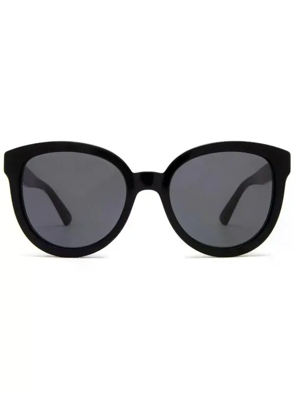 Gucci Logo-plaque Cat-eye Sunglasses - Black