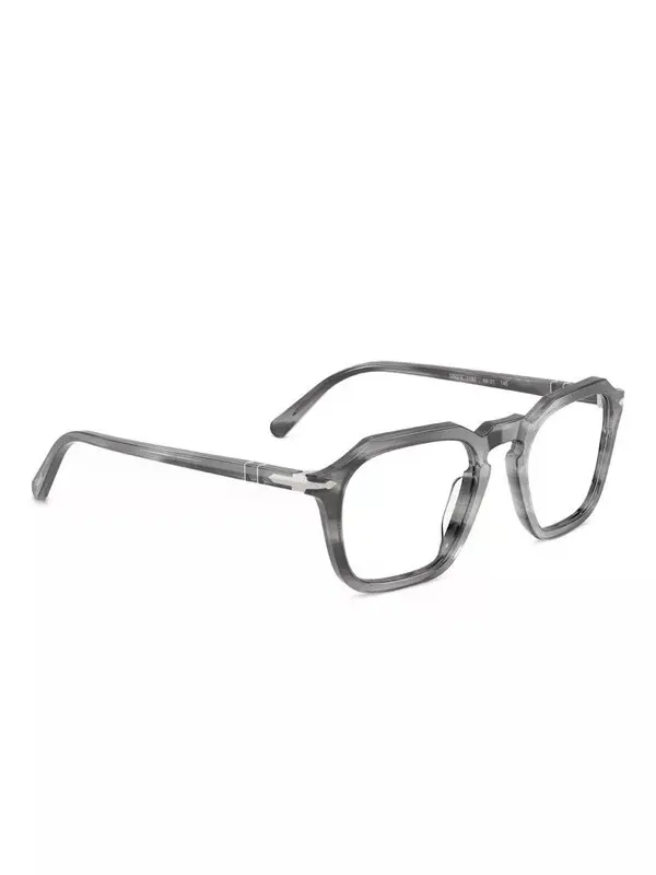 Persol Geometric Frame Eyeglasses - Grey