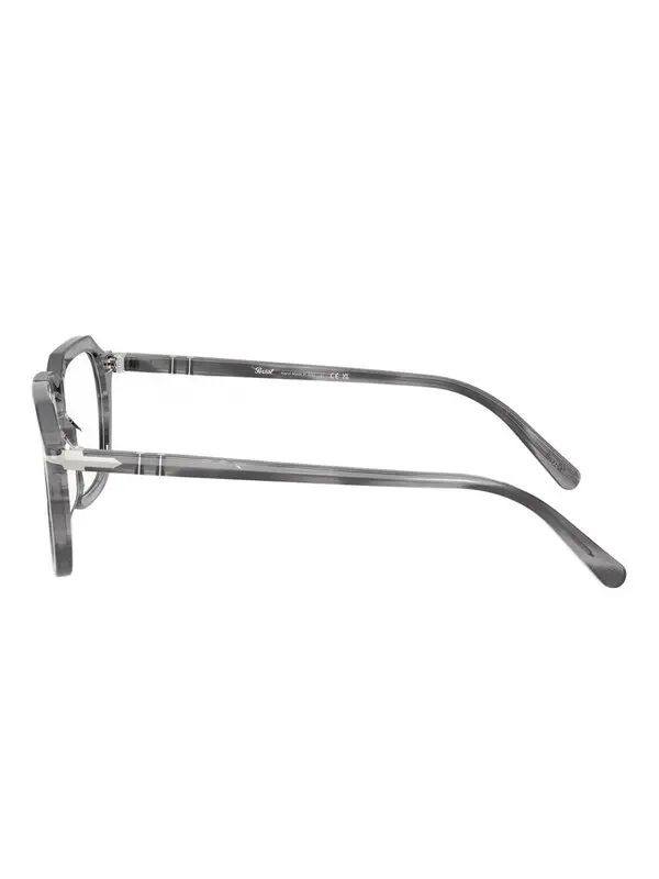 Persol Geometric Frame Eyeglasses - Grey