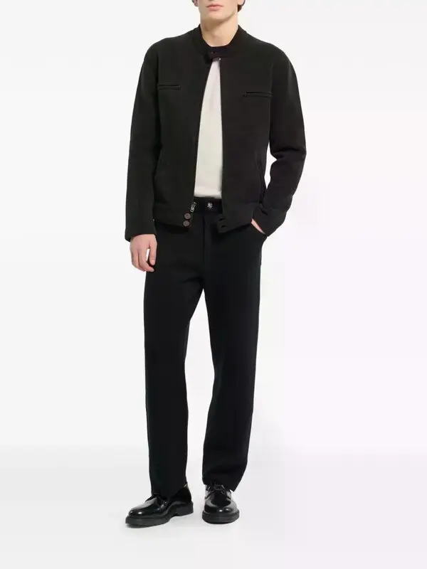 BARRIE Suede Effect Zip Jacket
