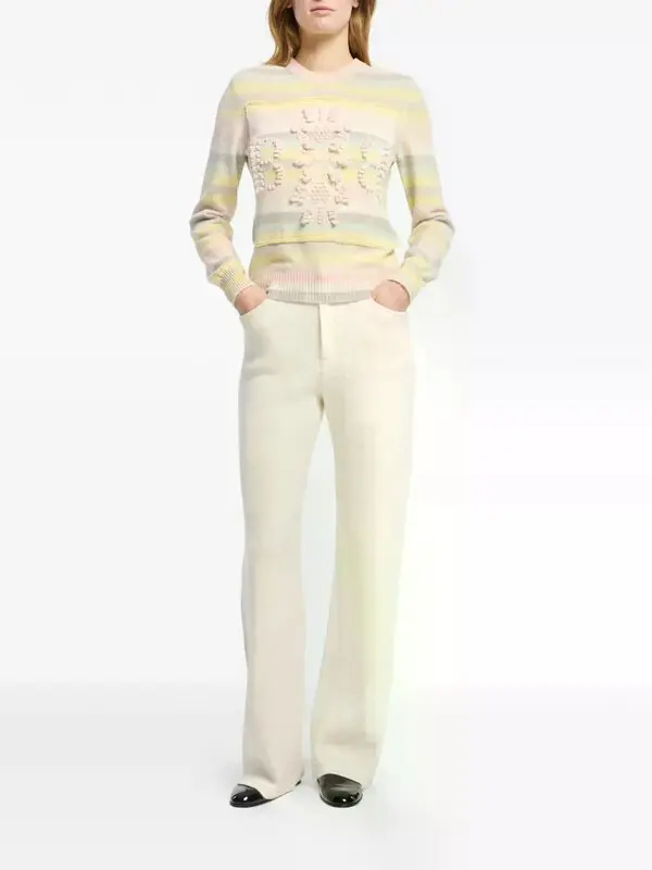BARRIE Striped Cashmere Jumper