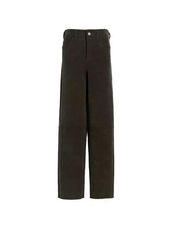 BARRIE Suede-effect Trousers