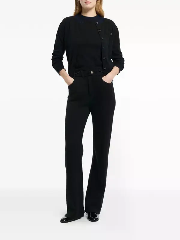 BARRIE Cardigan With Ribbed Detailing
