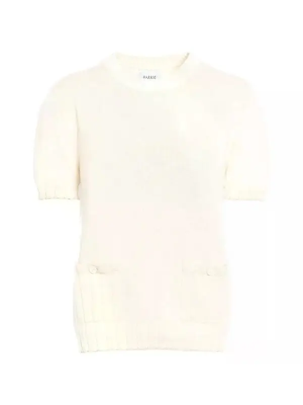 BARRIE Ribbed Detailing Top - Neutrals
