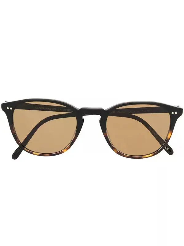 Oliver Spencer Forman L.a. Round-frame Sunglasses - Black