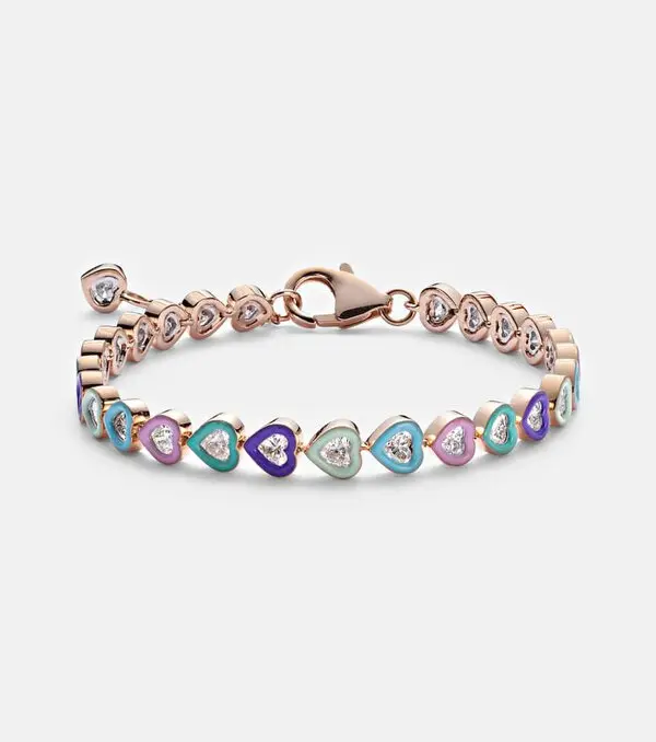KAMYEN Candy Crush 18kt Rose Bracelet With Diamonds - Gold