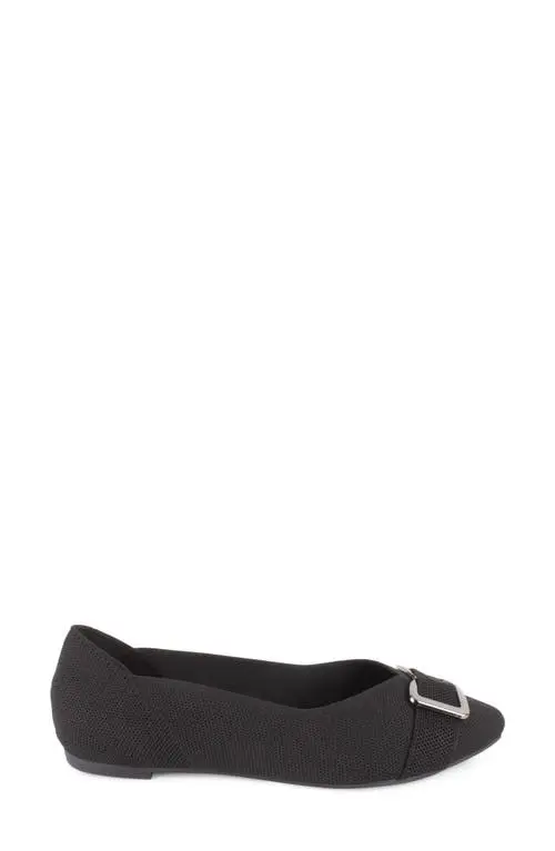Tahari Lucerne Pointed Toe Flat - Black