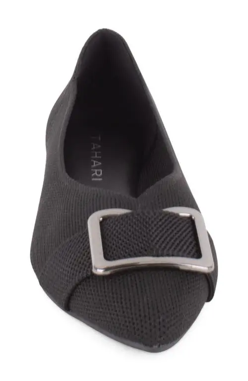 Tahari Lucerne Pointed Toe Flat - Black