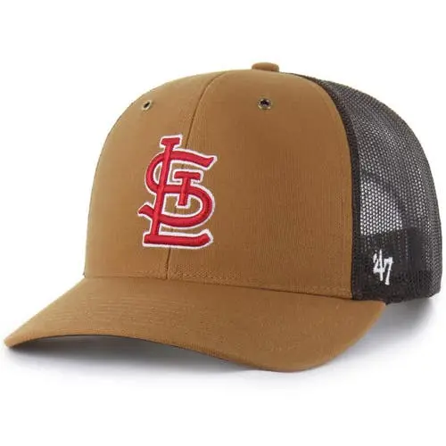 CARHARTT X 47 Carhartt X '47 St. Louis Cardinals Trucker Adjustable Hat - Brown
