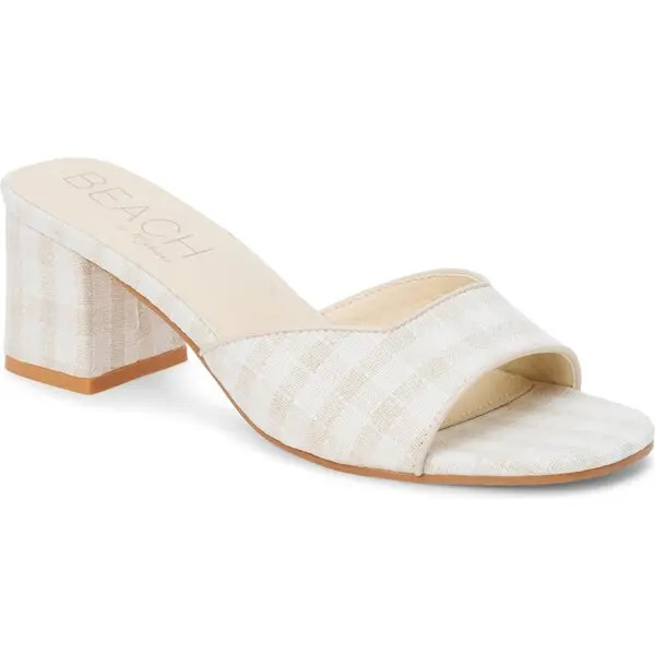Matisse Birdie Block Heel Sandal - Natural Check