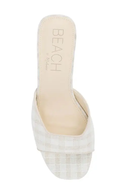 Matisse Birdie Block Heel Sandal - Natural Check