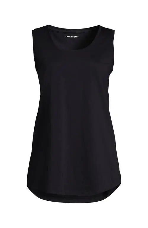 LANDS' END Supima Cotton Tunic Tank Top
