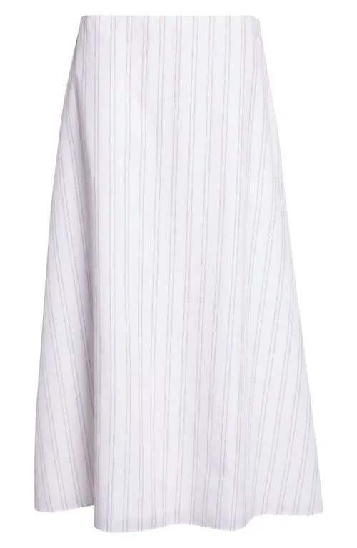 TWP Stripe Cotton A-line Skirt
