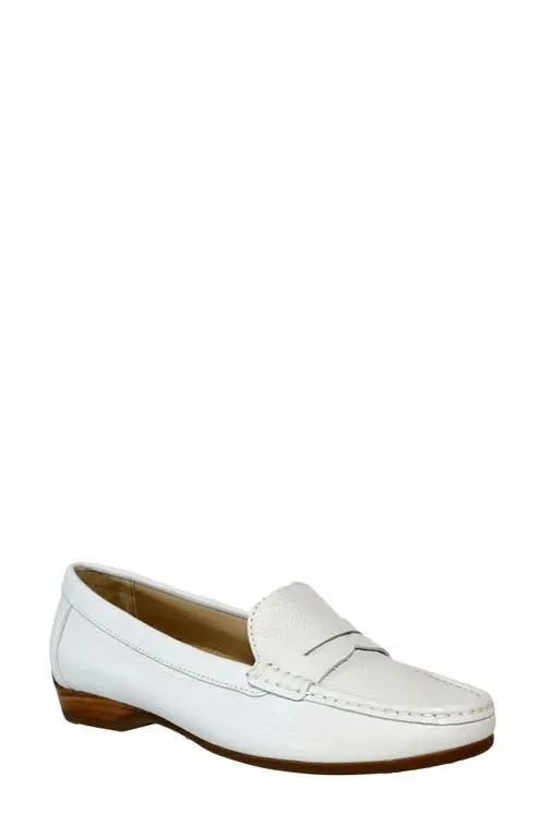 DAVID TATE Freetime Penny Loafer - White